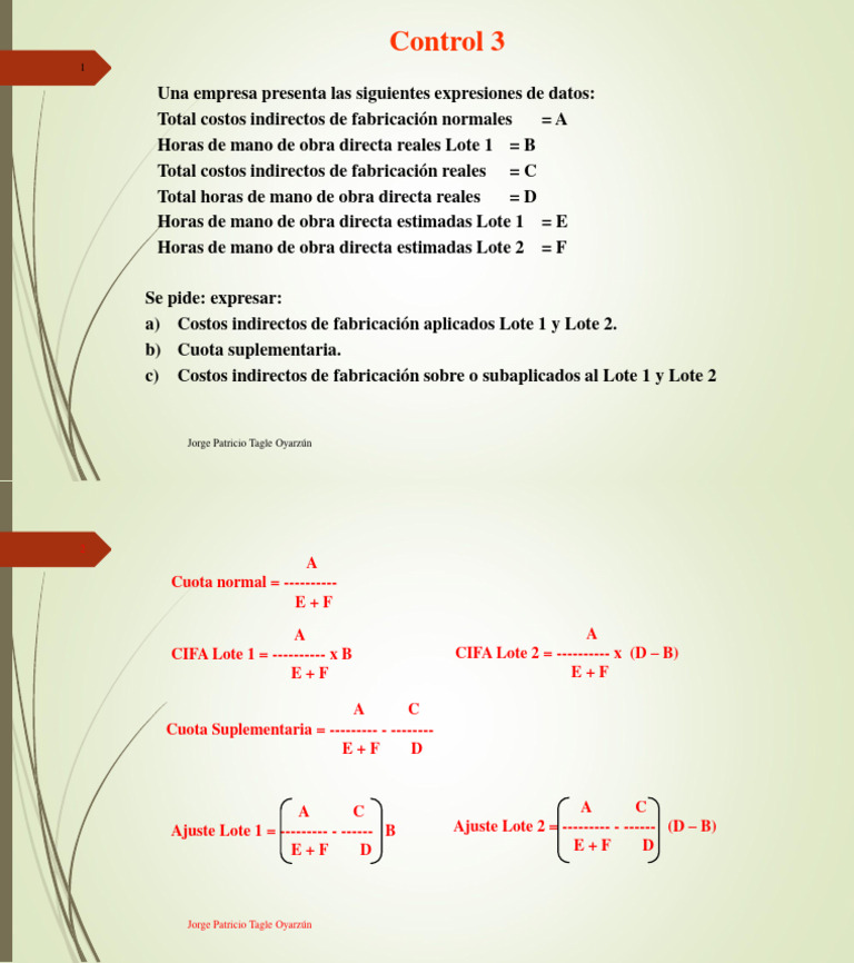 Pauta Control 3 535074 | PDF