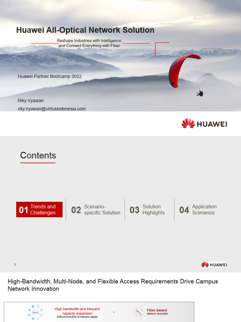 Huawei All-Optical Network Overview | PDF | Computer Network | Network ...