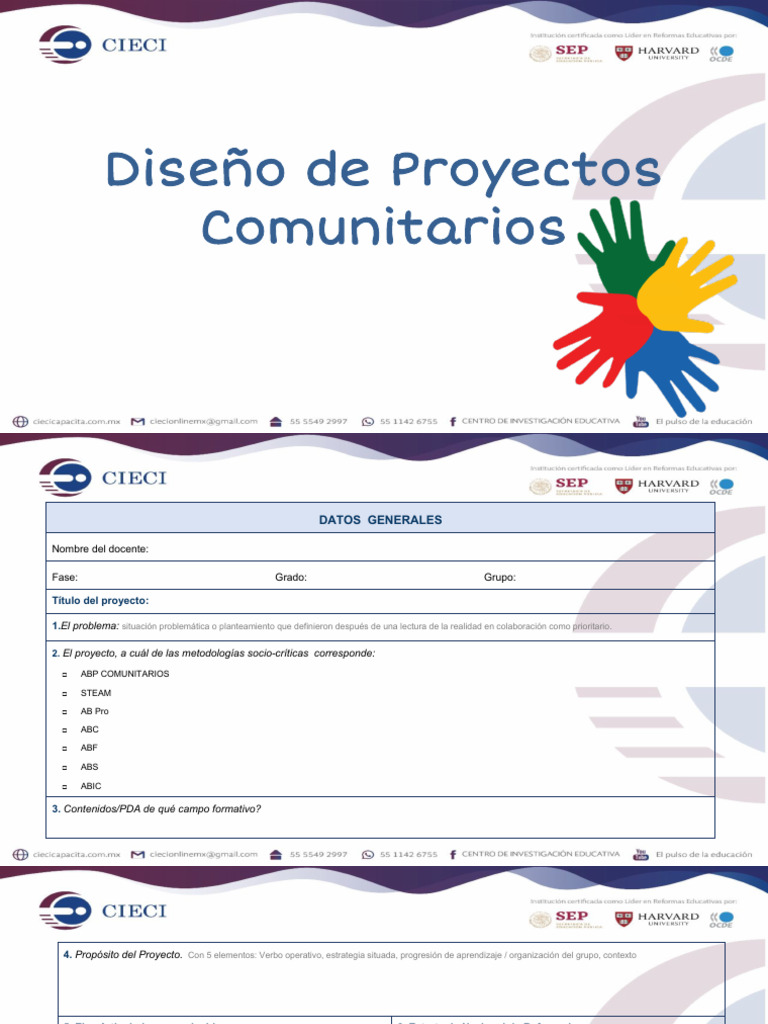 FORMATO Proyecto Comunitario | PDF | Evaluación | Aprendizaje