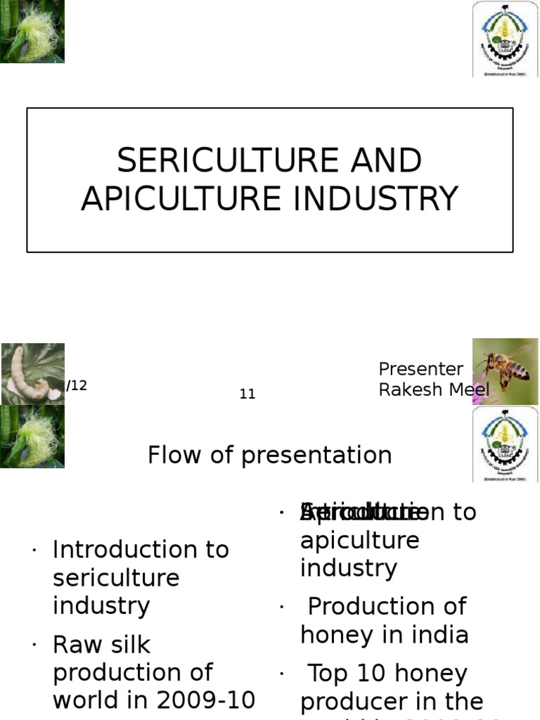 Sericulture and API Culture Industry | PDF | Silk | Beekeeping