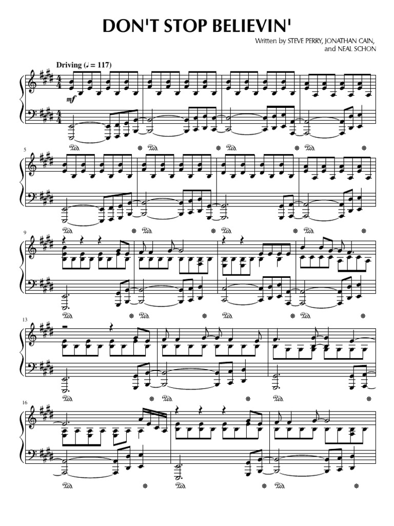 Dont Stop Believin - Journey | PDF | American Music People | American ...