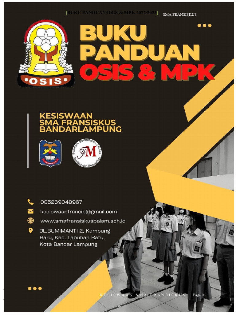 Buku Panduan Osis & MPK Smafr 2022 | PDF