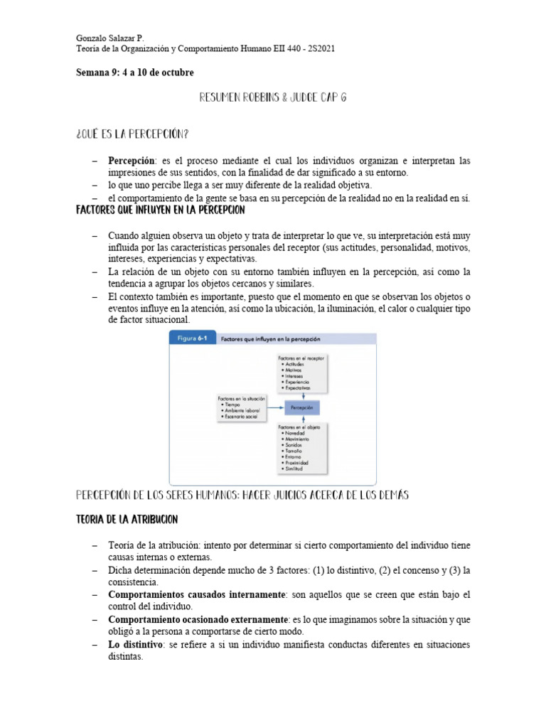 Robbins & Judge Cap 6, Cap 7, Cap 8 | PDF | Motivacional | Motivación