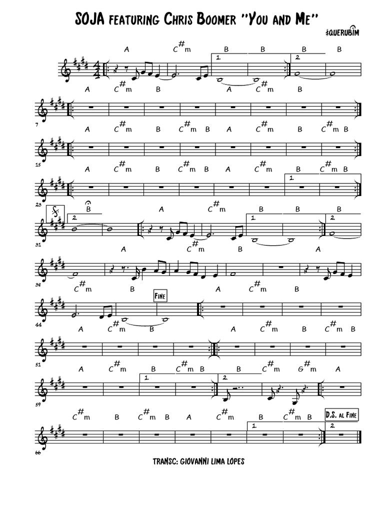 You and Me SOJA | PDF