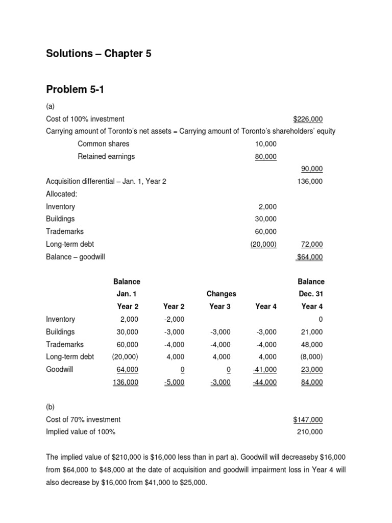 Solutions - Chapter 5 | PDF