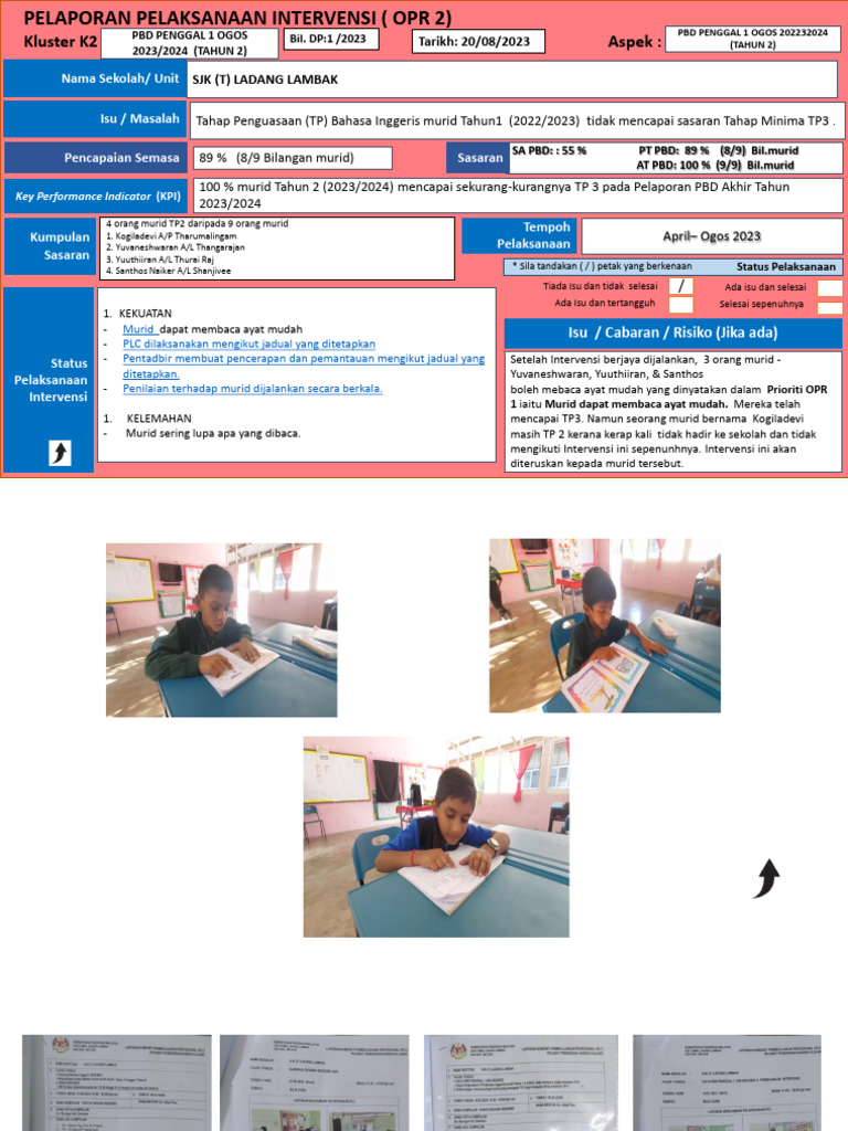 Opr Bil 2 Bahasa Inggeris 2023 | PDF