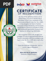 Oath of Office of School Pta Officers | PDF | Self-Improvement