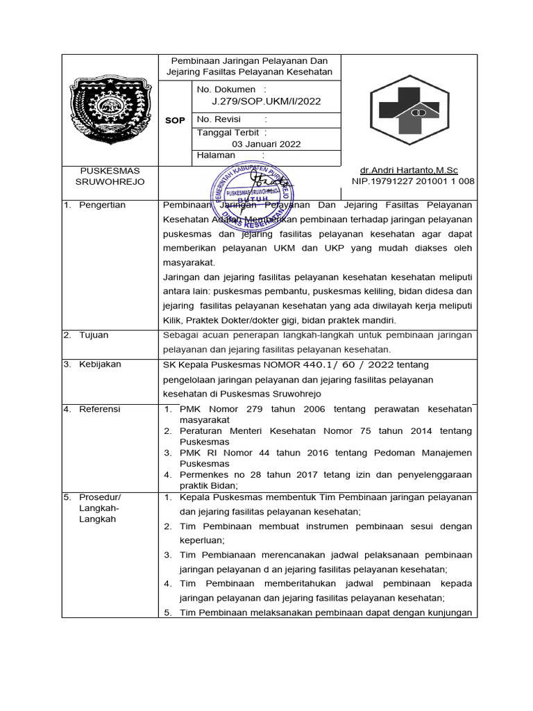 6 Sop Pembinaan Jaringan Dan Jejaring | PDF