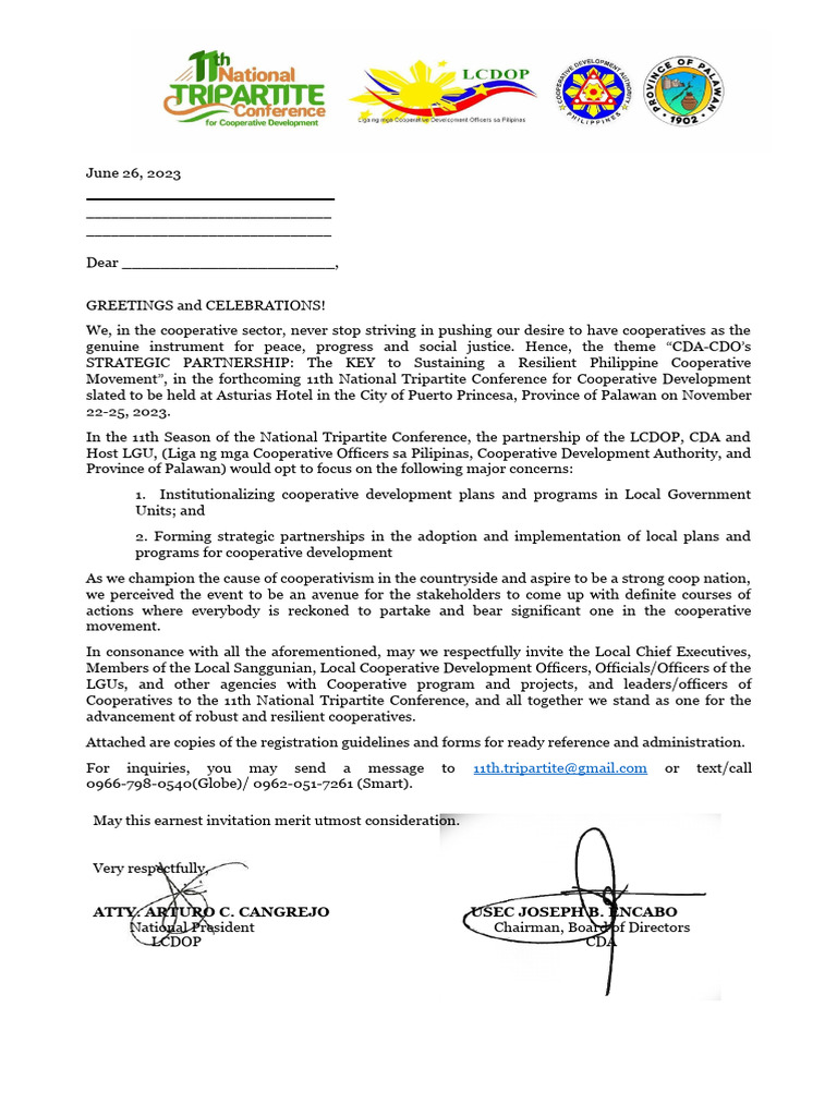 Letter-to-Pax (CDOs) | PDF