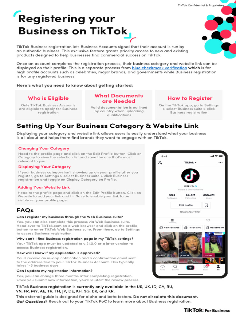 TTBA Registration One Pager | PDF | Websites | Software Engineering