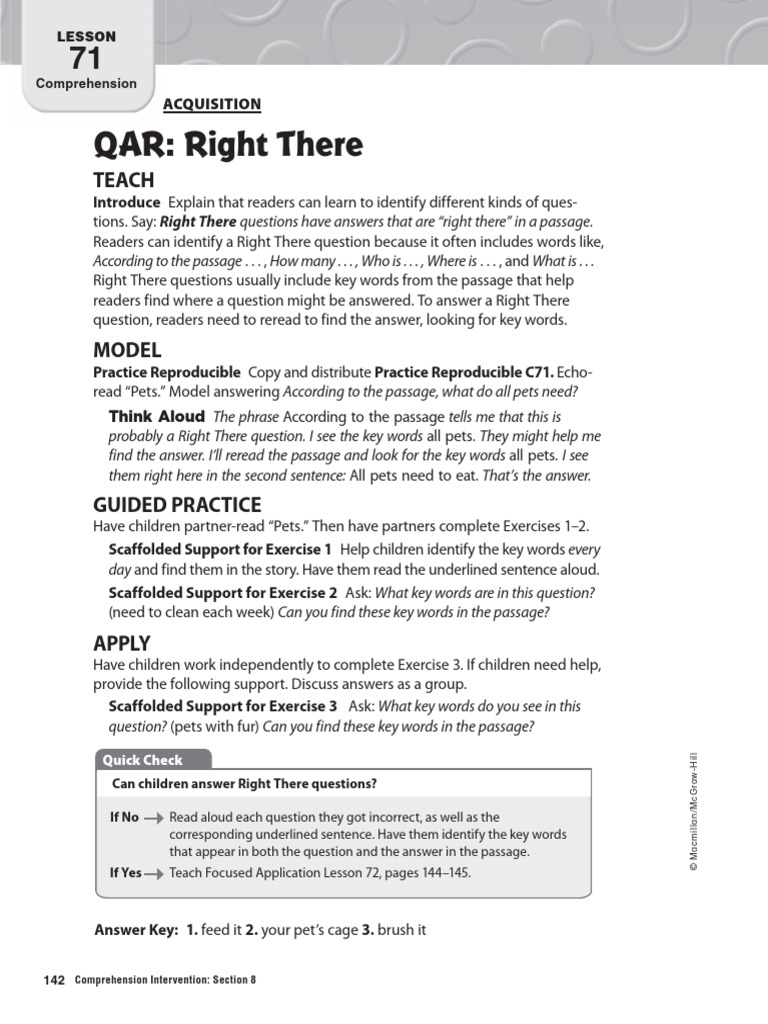 Qar Lessons | PDF | Frog | Question