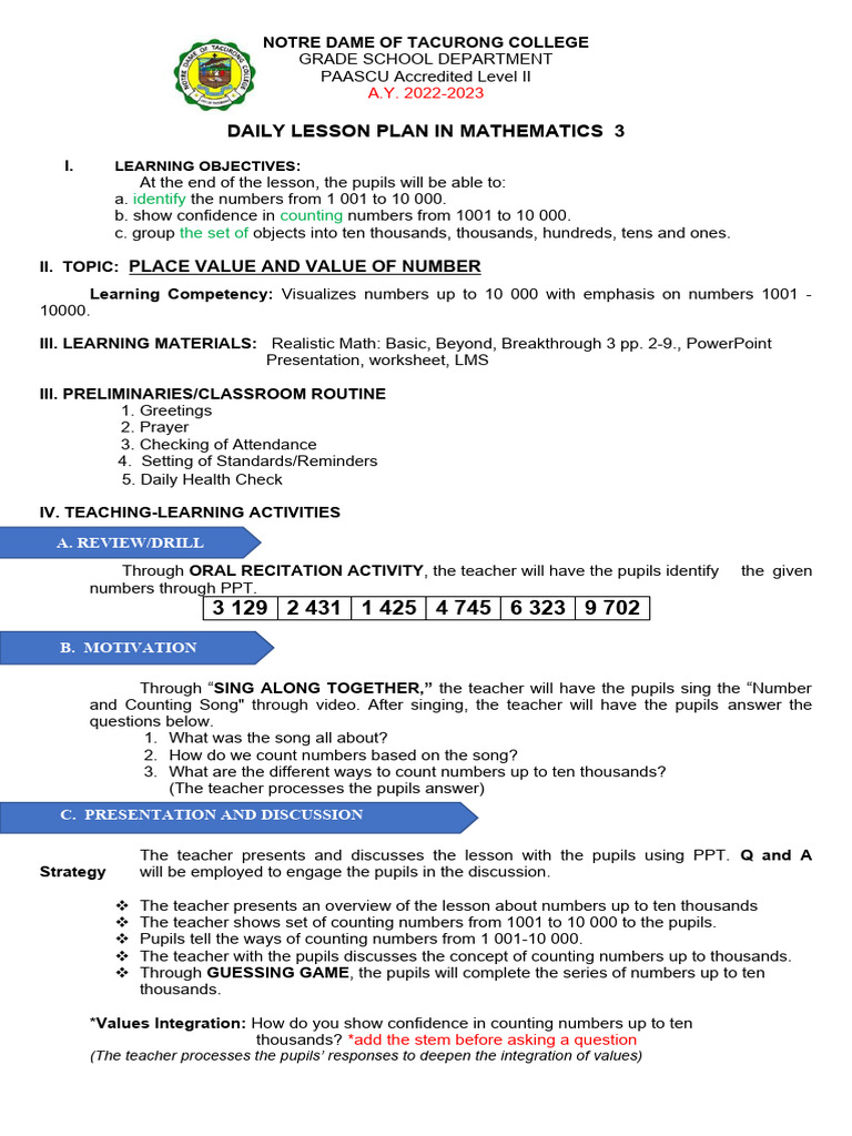 Math-3-UNIT-1-LESSON-0 | PDF