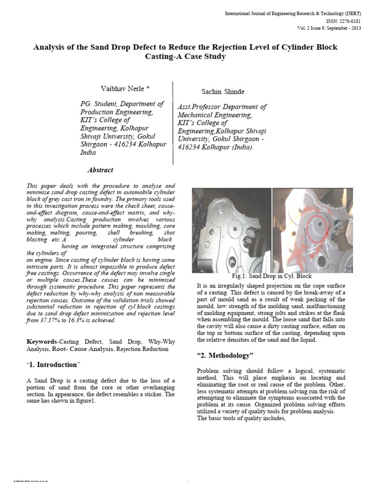 Sand Drop Foundary | PDF | Casting