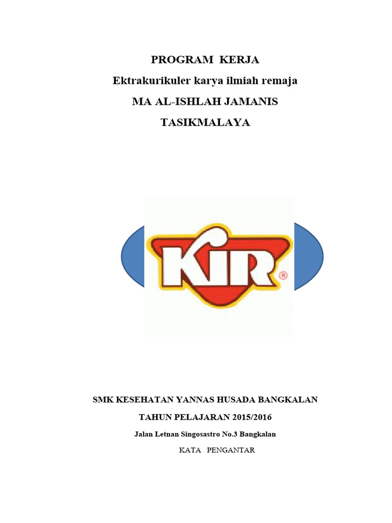 Proker Kir | PDF | Karier & Perkembangan