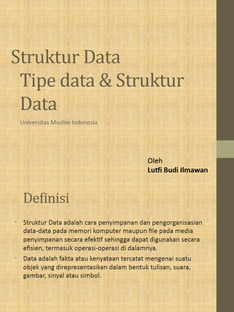Struktur Data untuk Pemula | PDF