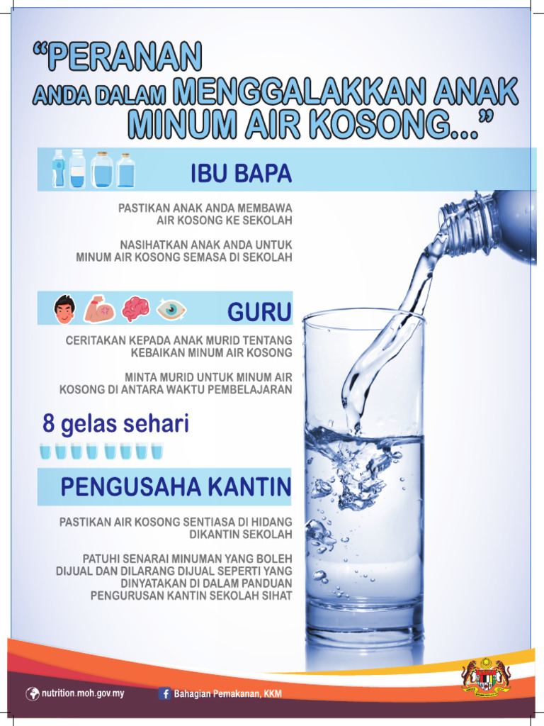 Poster - Peranan Menggalakkan Anak Minum Air Kosong | PDF