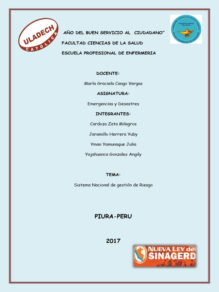 Organizador Visual Del SINAGERD | PDF