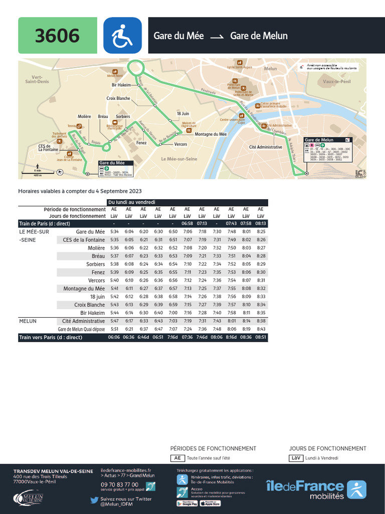 Horaire Bus E Melun