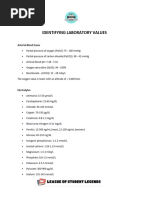 USMLE Reference Lab Values | PDF | White Blood Cell | Blood Plasma