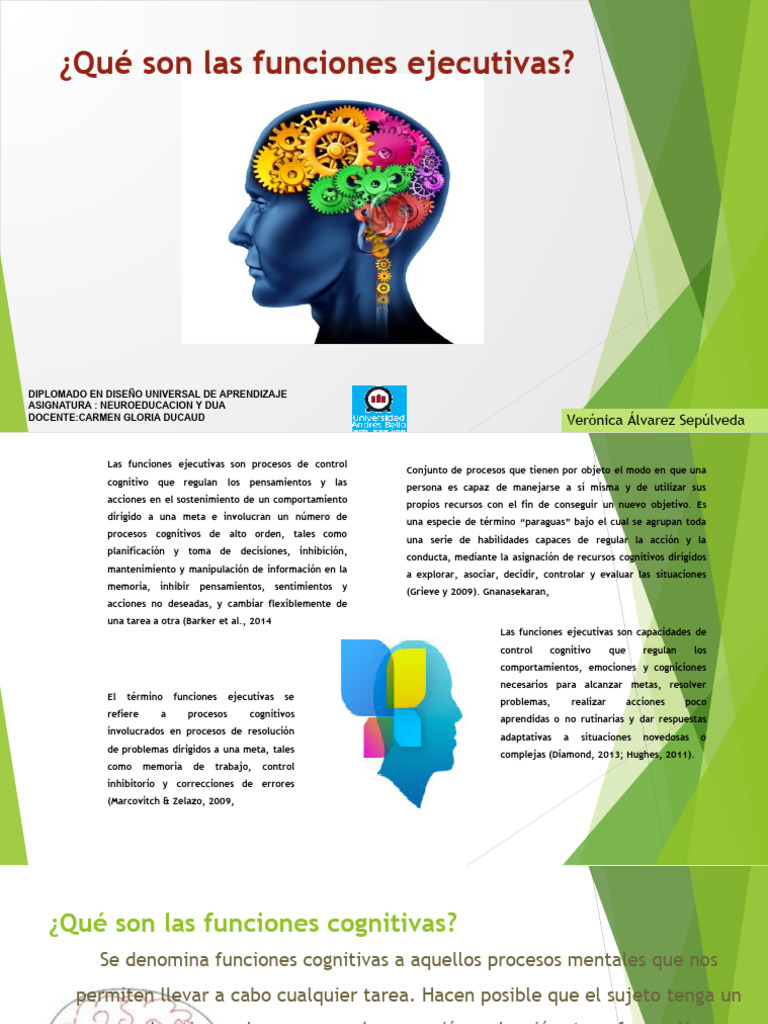 Funciones Ejecutivas y Aprendizaje Cognitivo | PDF | Memoria | Cognición