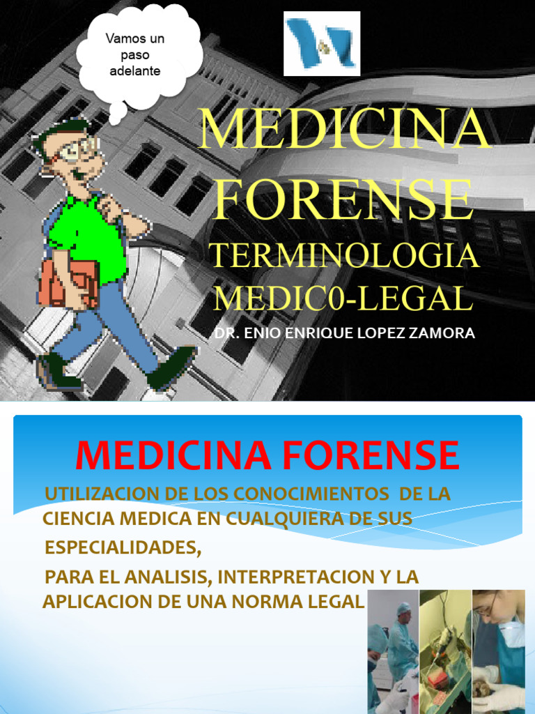 Importancia Medicina Forense Cont. Terminologia Medica | PDF