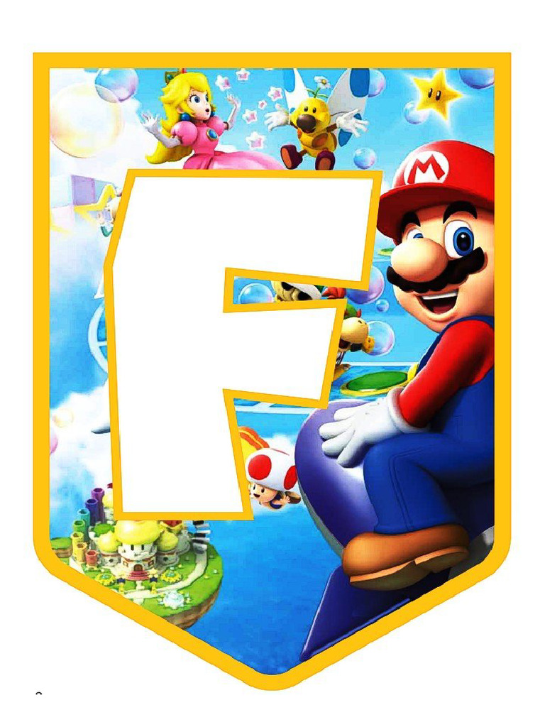 Letrero Feliz Dia Del Niño Mario - 230802 - 085723 | PDF