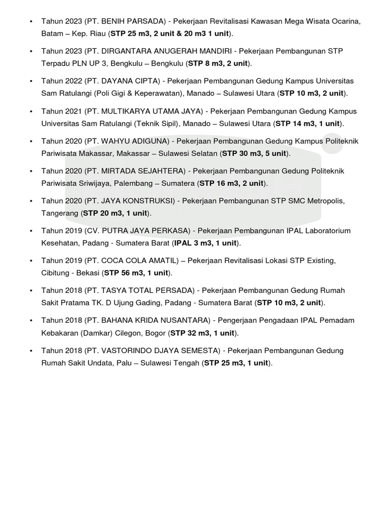 Reference Project STP | PDF