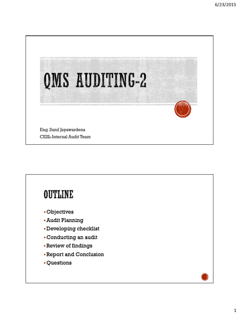 ISO Auditing-2 | PDF | Audit | Auditor's Report
