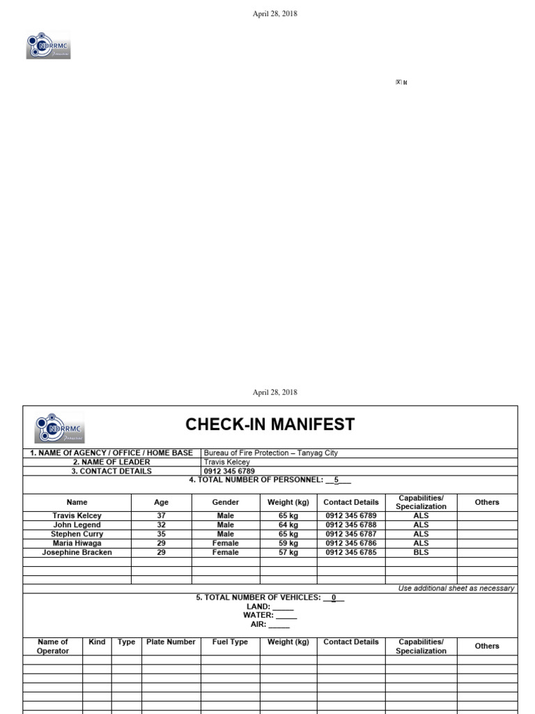 ICS 211 - BRGY Maliwanag | PDF