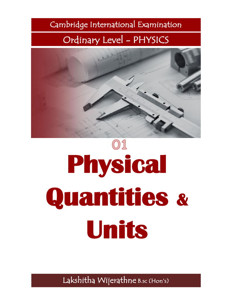 OL Phy 01 - Physical Quantities and Units | PDF | Density | Euclidean Vector