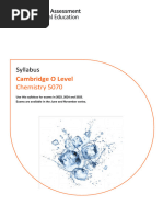 9701-2022-2024-Syllabus CHEMISTRY | PDF | Intermolecular Force ...