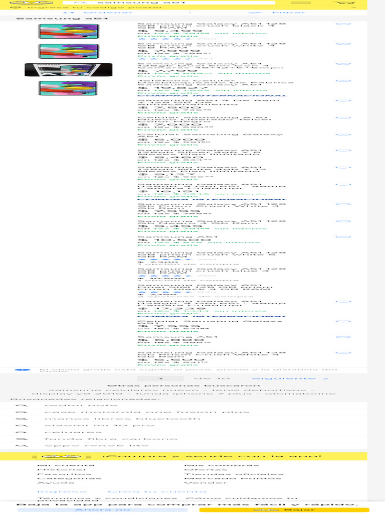Samsung A51 MercadoLibre ? | PDF | Teléfonos móviles | Telecomunicaciones móviles