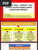 Contoh Bentuk Instrumen Asesmen Formatif, Sumatif, Diagnostik | PDF