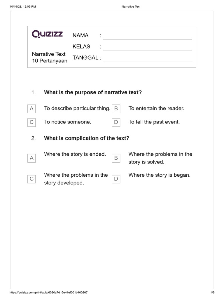 Narrative Text-Ph | PDF