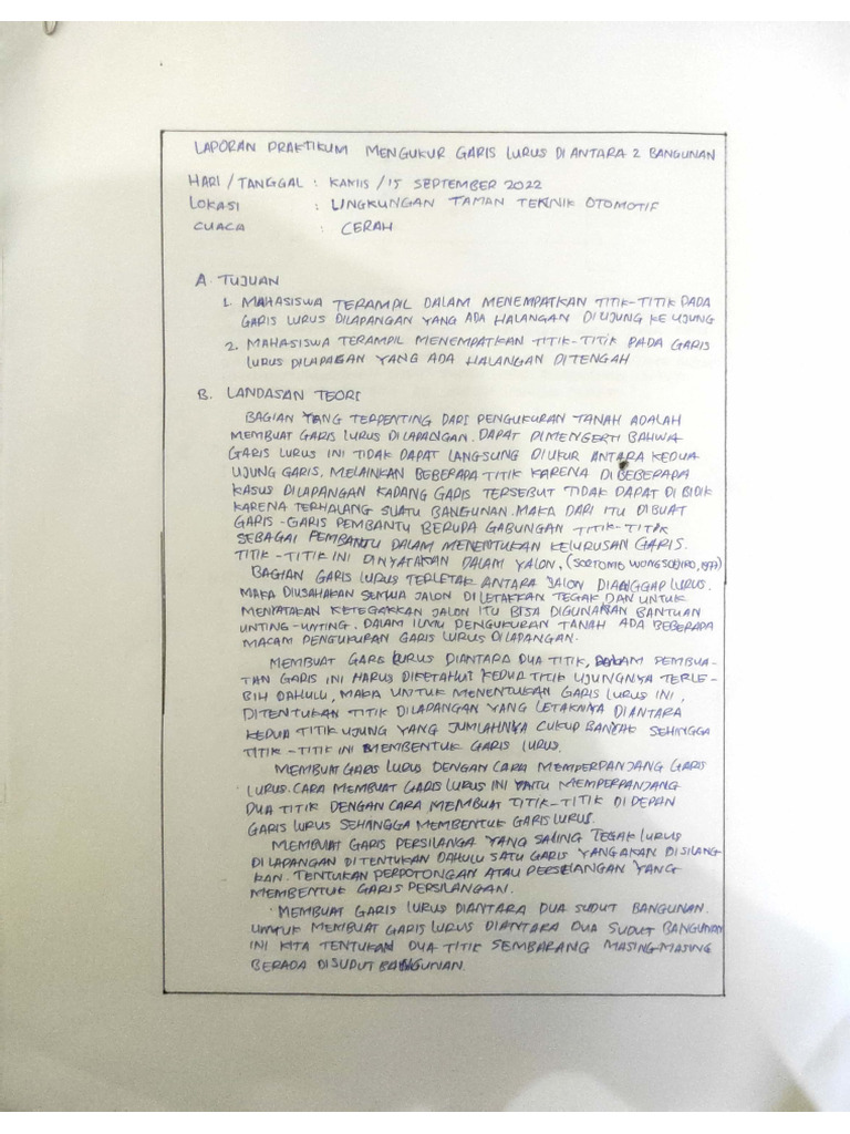 Laprak 2 Survey Pemetaan | PDF