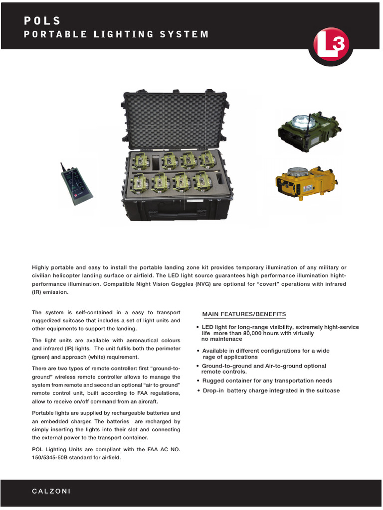 Portable Helipad Lighting System | PDF | Electrical Engineering ...