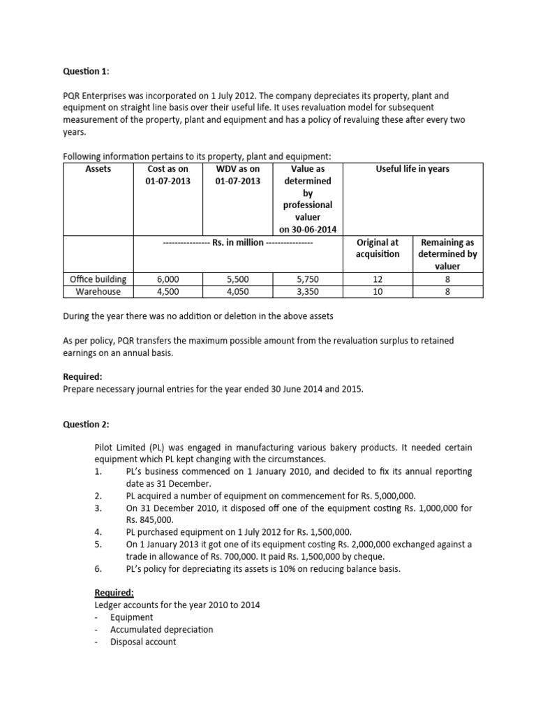Journal Entries and Asset Valuation Guide | PDF | Cost | Depreciation
