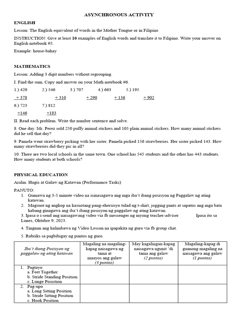 Asynchronous Activity | PDF Asynchronous Activity | PDF