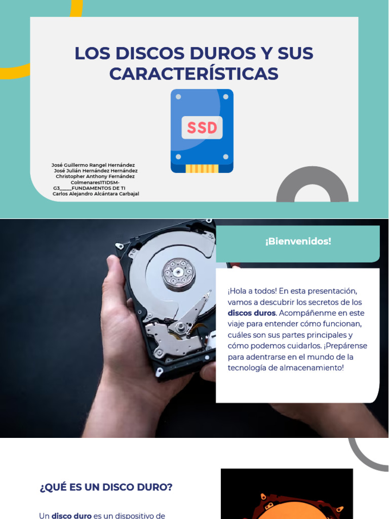 Tipos y características de discos duros | PDF | Disco duro | Unidad de ...