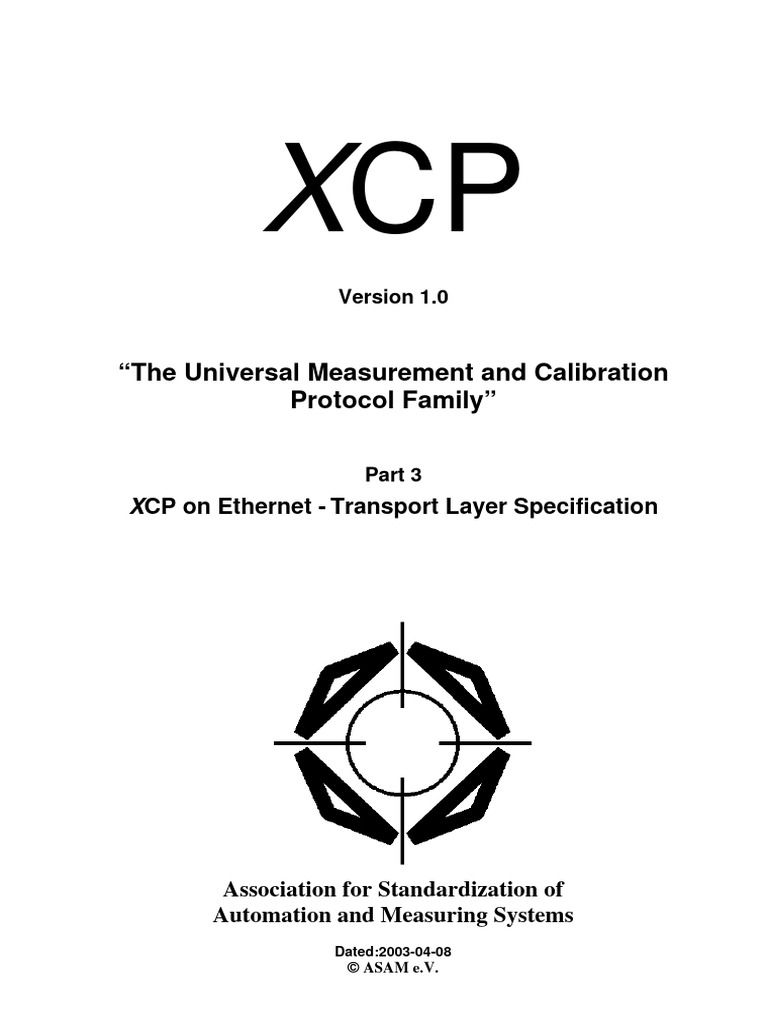 XCP - Part 3 - Transport Layer Specification XCP On Ethernet (TCP - IP and UDP - IP) - 1.0 | PDF ...