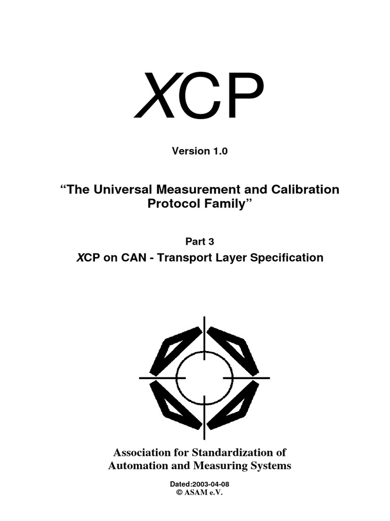 XCP - Part 3 - Transport Layer Specification XCP On CAN - 1.0 | PDF