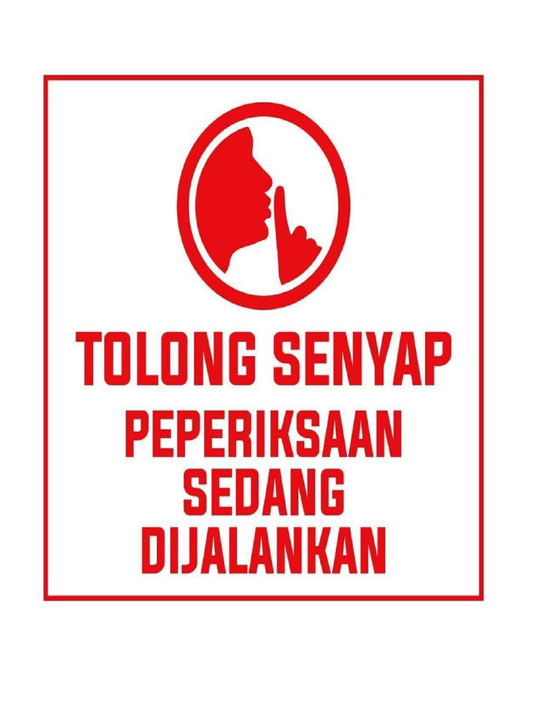 Poster Tolong Senyap SPM | PDF