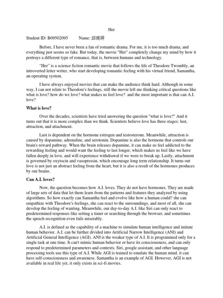 What Is Love? | PDF | Intelligence (AI) & Semantics | Artificial ...
