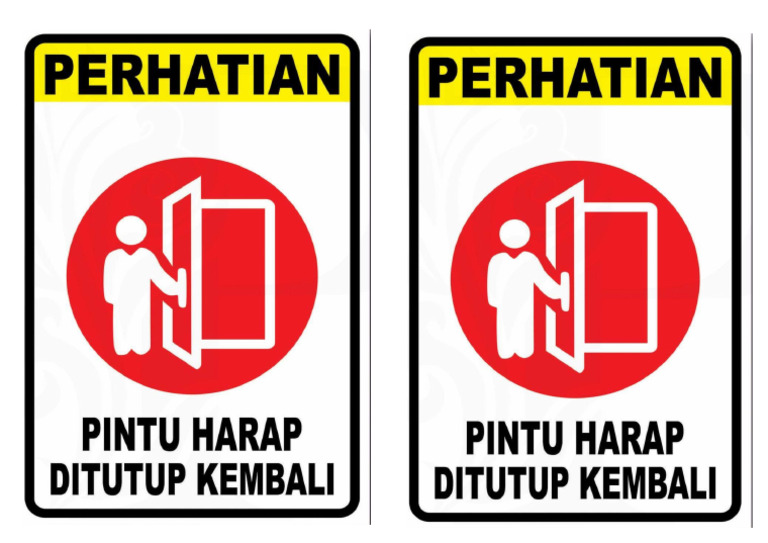 Harap Tutup Pintu | PDF