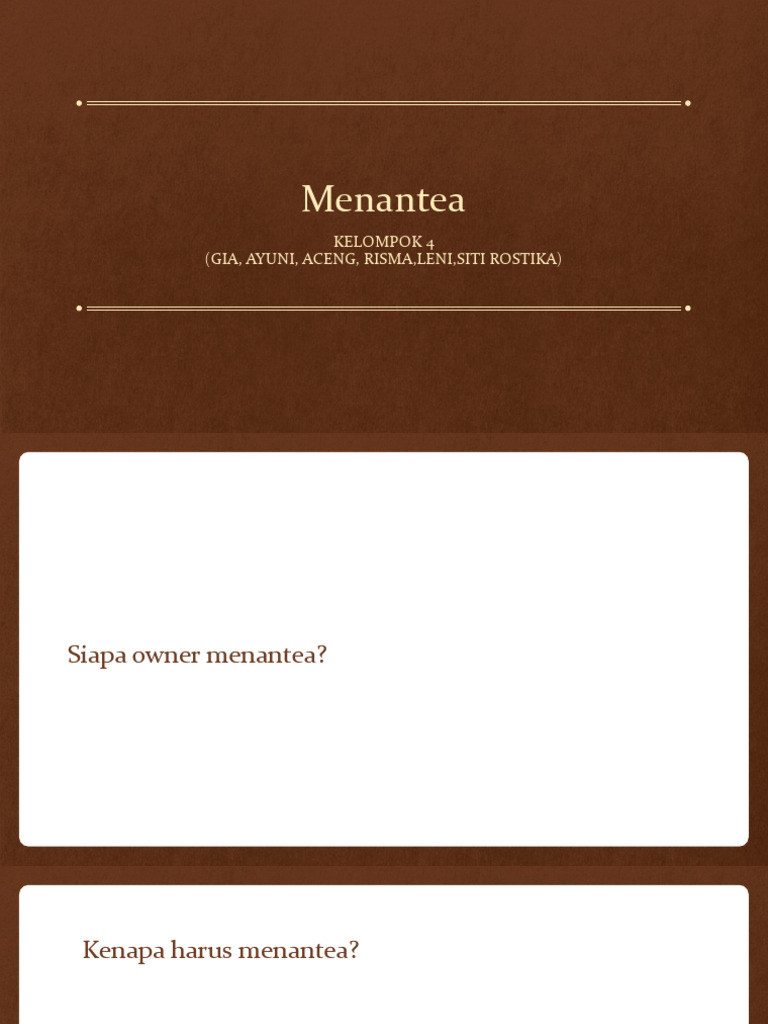Menantea | PDF