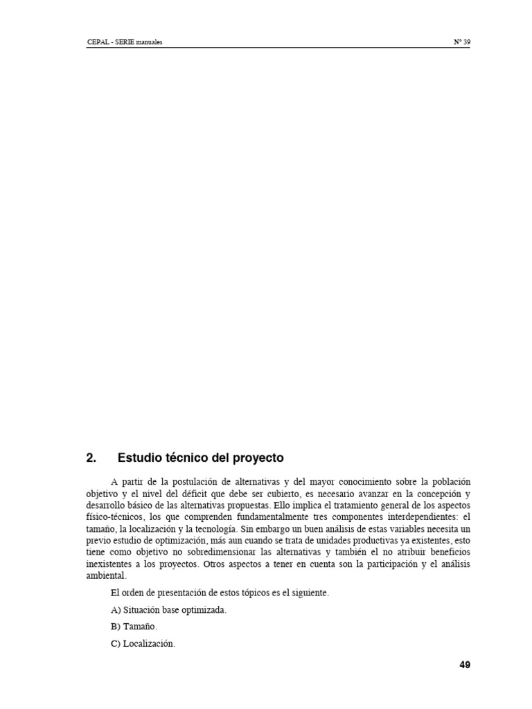 3.2 Ortegón - Preparación de Proyectos 2 Estudio Técnico Del Proyecto | PDF
