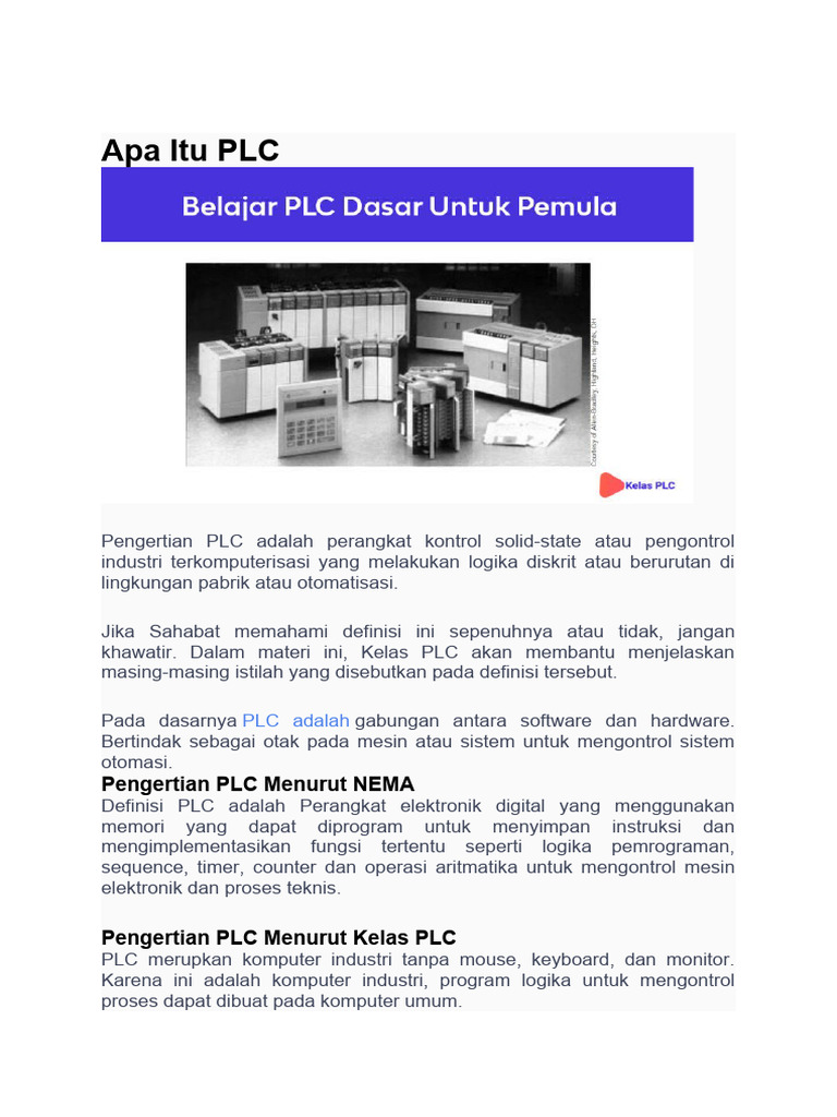Apa Itu PLC | PDF