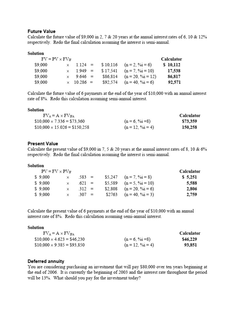Accounting For Present Value | PDF | Present Value | Investing