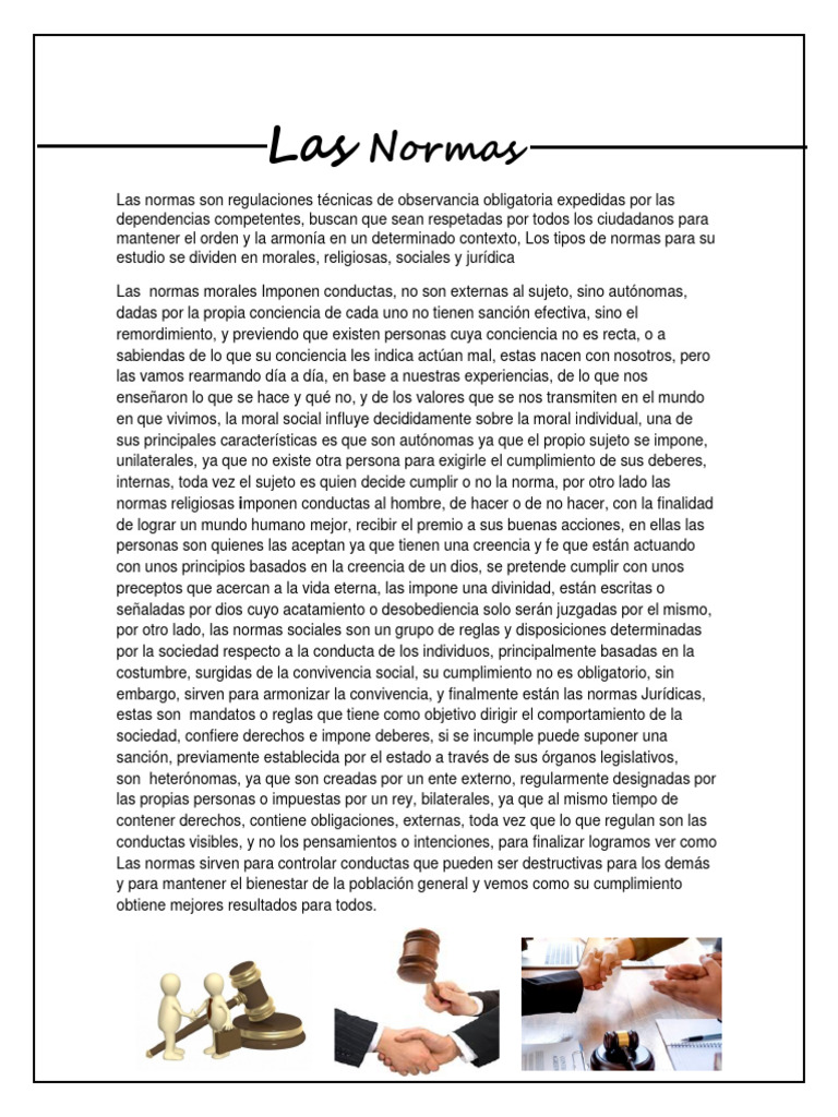 Definicion De Normas Pdf – Normas sociales: qué son, características ...