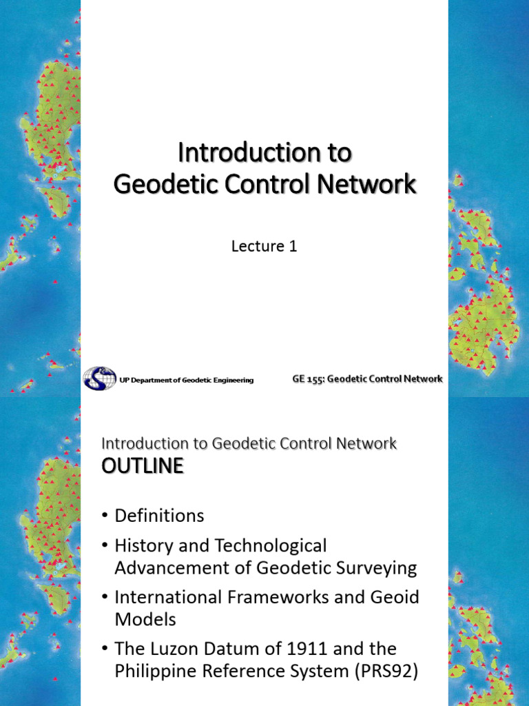 GE 155 - Lecture1 - Introduction To Geodetic Control Network | PDF ...